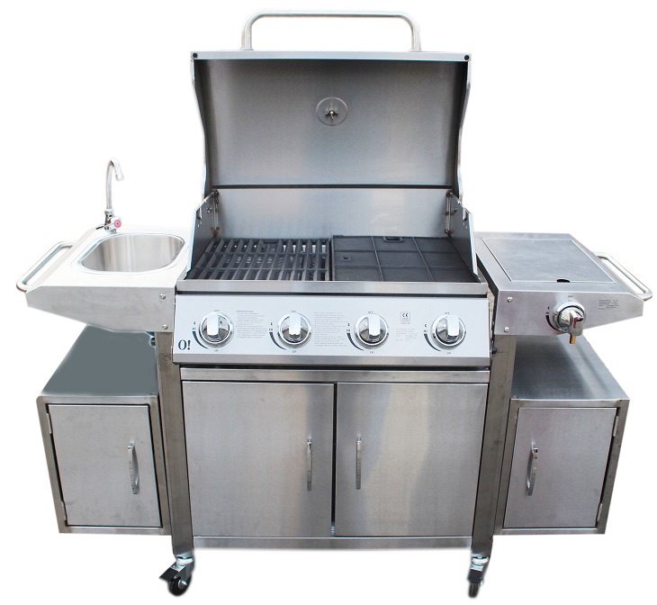 Profi Outdoor Edelstahl Gasgrill, Grill - 2706703514 mieten | Erento.com