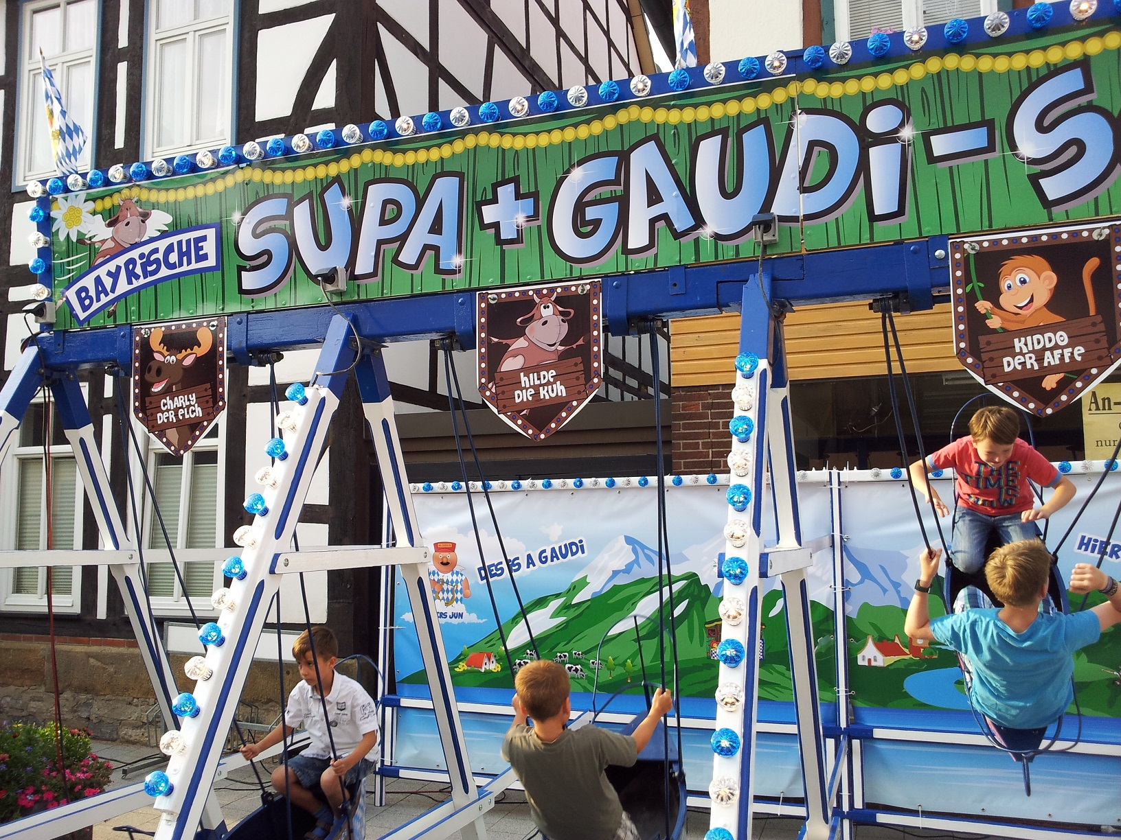 Kinder Schiffschaukel, Nostalgie Kinderkarussell SUPA GAUDI SCHAUKEL ...