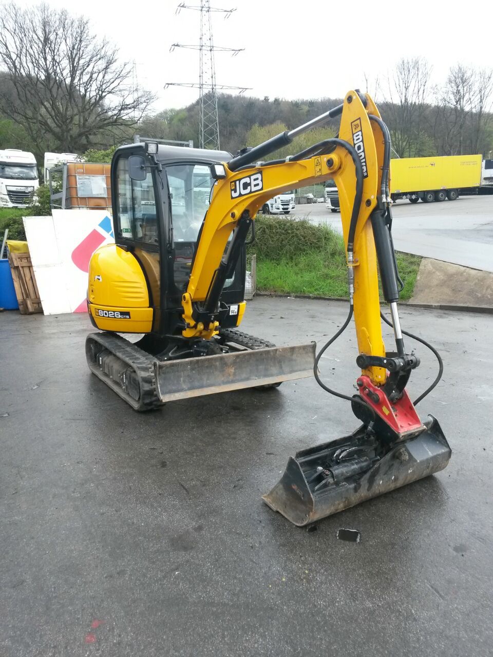 JCB 8026 Minibagger 2,6 ton, Minibagger - 1273774285 mieten | Erento.com