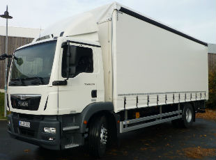 LKW 18 to Koffer / Kasten / Plane / Schiebeplane-Edscha-Verdeck; mit ...