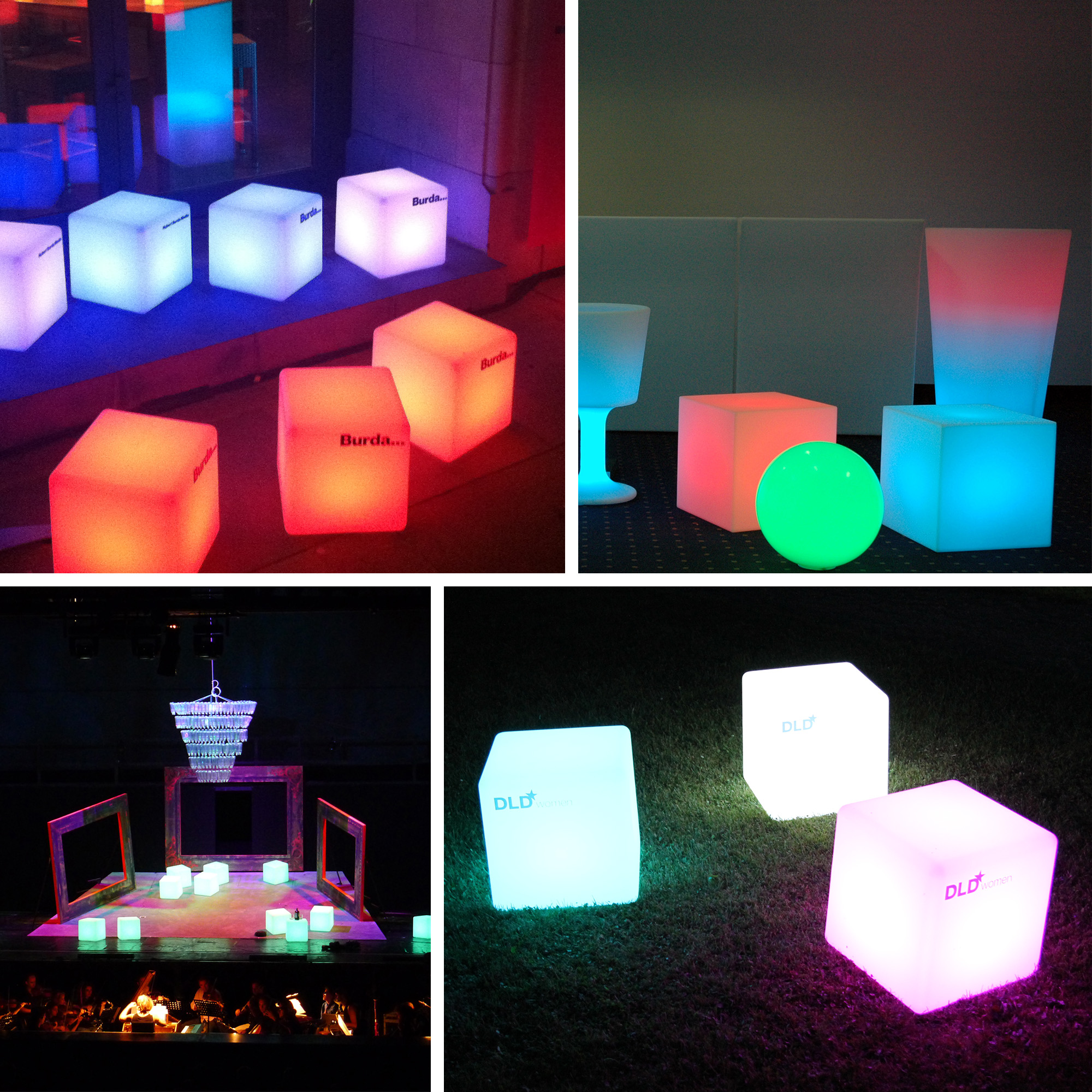 LED Würfel / Cube / Sitzwürfel / Leuchtwürfel / LED-Würfel / Deko ...